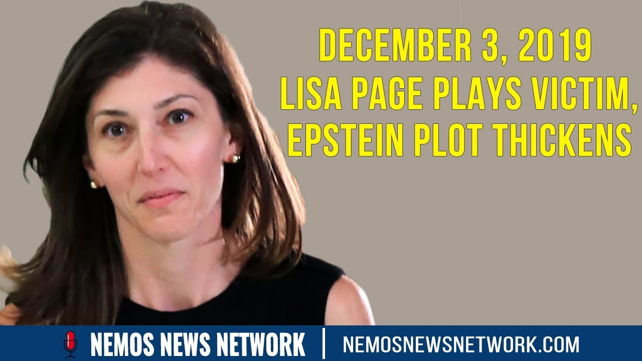 Lisa Page Plays Victim, Epstein Plot Thickens, plus Q News with Dustin ...