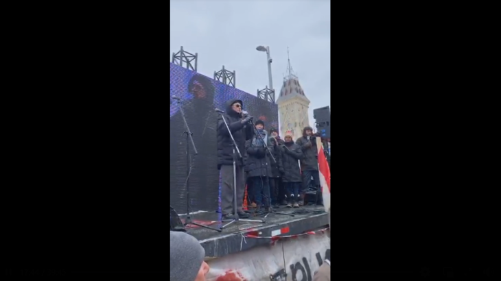 Brian Peckford speaks at Ottawa Freedom Rally 02/12/2022 - Easton Spectator