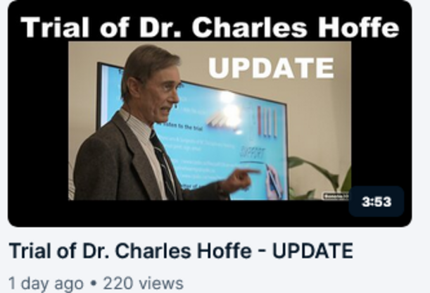 Trial of Dr. Charles Hoffe - UPDATE - Easton Spectator