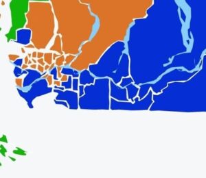 Electoral map from last night and the BC Election - Easton Spectator
