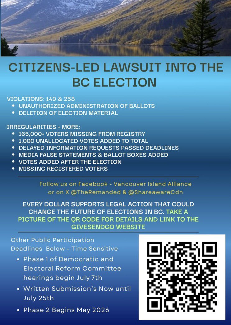 Citizens Led Lawsuit into the BC Election - Easton Spectator