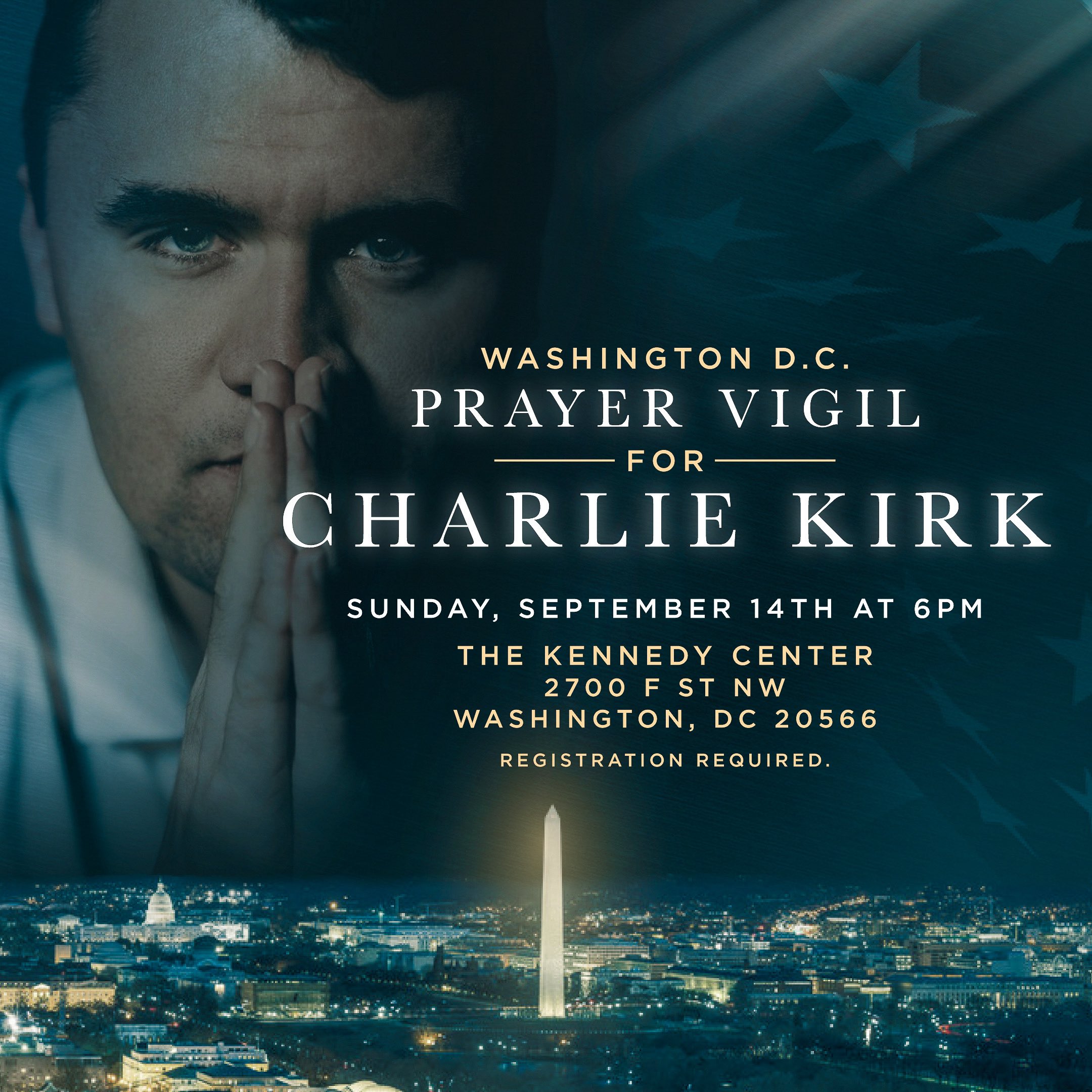 Charlie Kirk Memorial at the Kennedy Center in Washington, D.C. - 9/14 ...