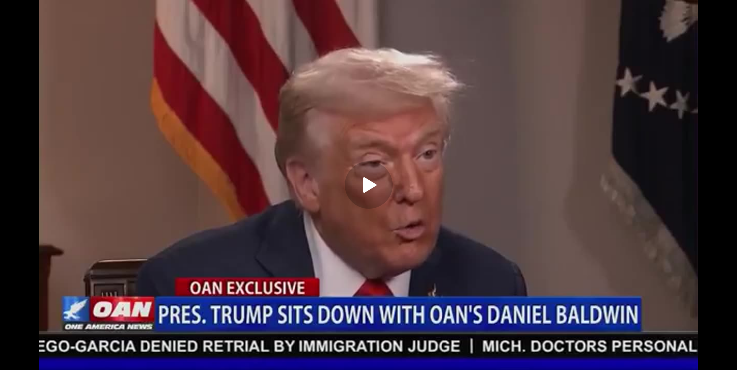 Watch: President Donald J. Trump's interview on One America News ...