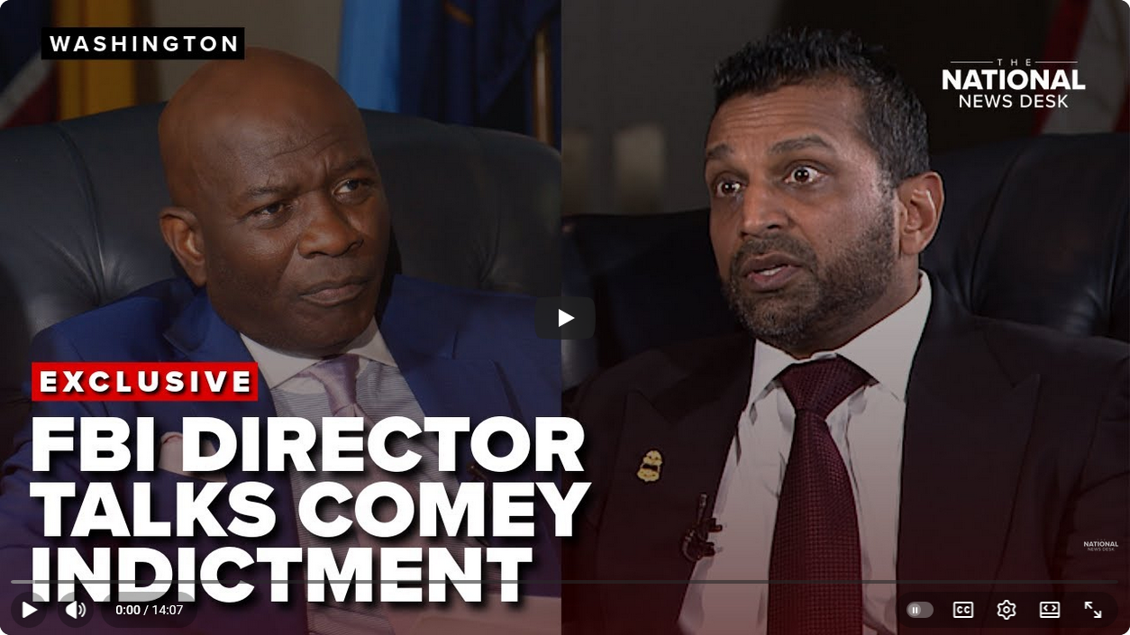 FBI Director Kash Patel Talks Comey Indictment, January 6, ANTIFA and ...