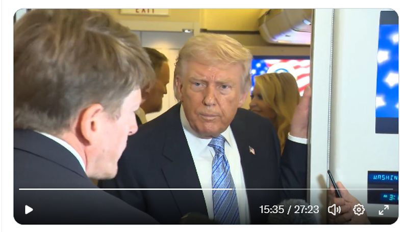President Donald J. Trump Press Gaggle Air Force One - Easton Spectator